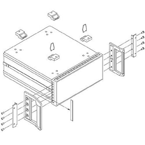 Keysight 1CP105A Rack Mount Flange and Handle Kit 177.0mm H (4U ...