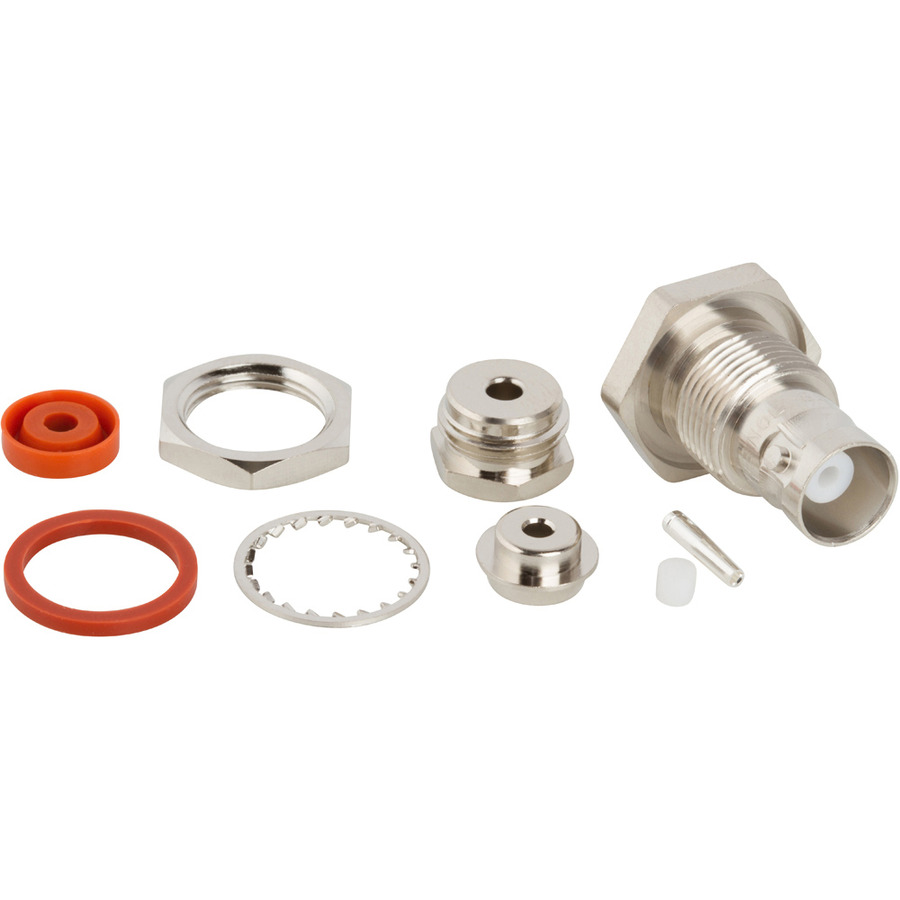 Amphenol RF 000-86350 RF BNC Connector, Straight, Clamp, Jack, Bulkhead ...