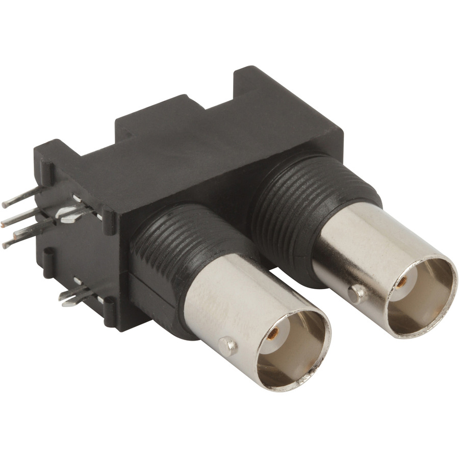 Amphenol RF 031-6575 RF BNC Connector, Rt Angle, Jack, PCB Through Hole ...