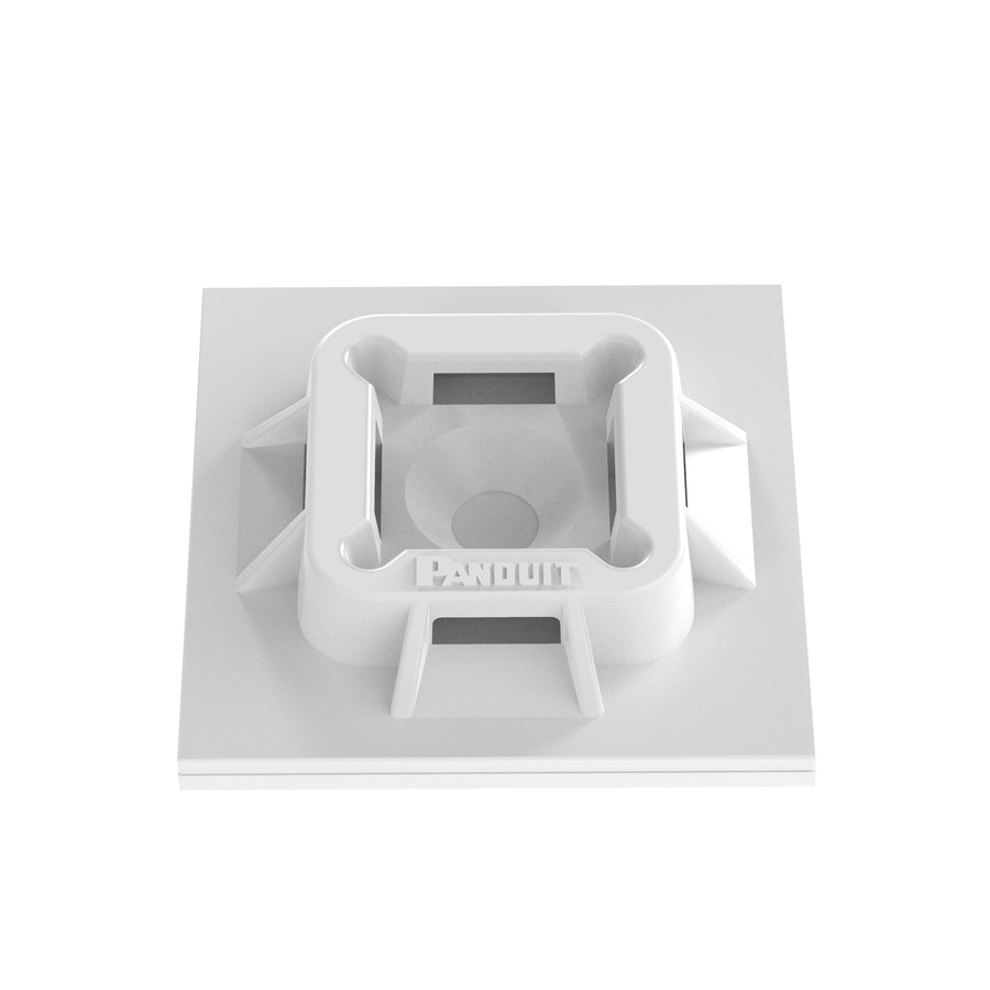 Panduit ABM100-S6-C69 4-Way Cable Tie Mount, Nylon 6.6, M3 Screw, 1" x ...