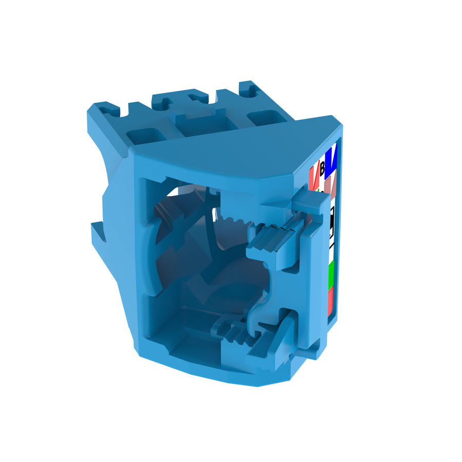 Panduit CJLRCAPBU-X Wire Cap, 45 Deg, For Cat 6A UTP TG Jack, Blue ...