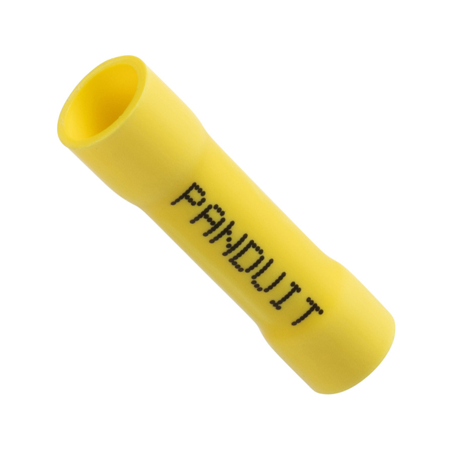 Panduit ESV10BX-Q StrongHold Insul Butt Splice, 300V, 12-10AWG, Yellow ...