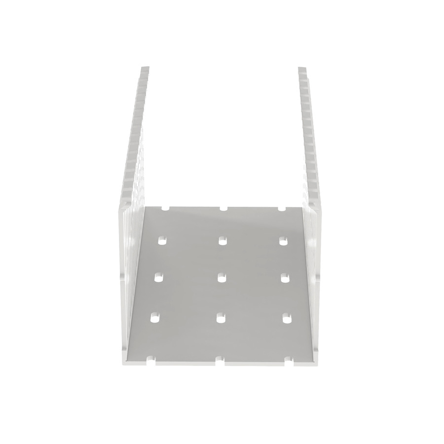 Panduit F4X4WH6 Narrow Slot Wiring Duct, No cover, PVC, 4.25" x 4.1" x ...