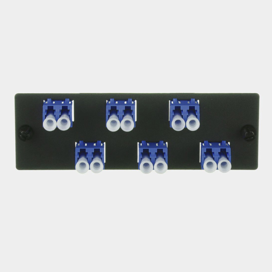 Panduit FAP6WBUDLCZ Fiber Adapter Panel, OS1/OS2, 6 LC Duplex ...
