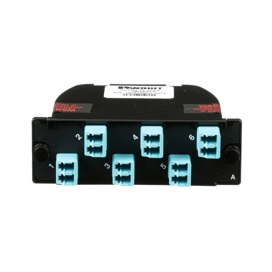 Panduit FC2ZO-12-10AS Fiber Cassette, 1 MPO/6 LC, OM4, 12 Fiber, Method ...