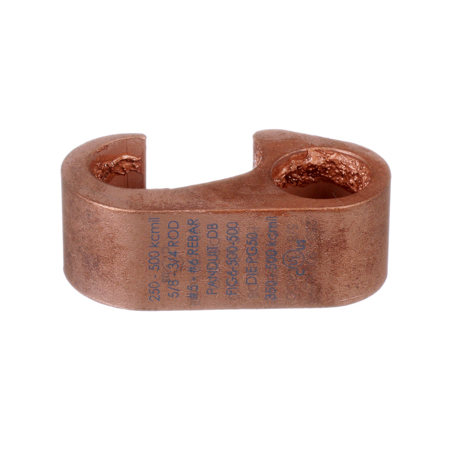 Panduit FIG6-500-500 Grounding Style Connector, CU, 35kV, 500 kcmil, 1 ...