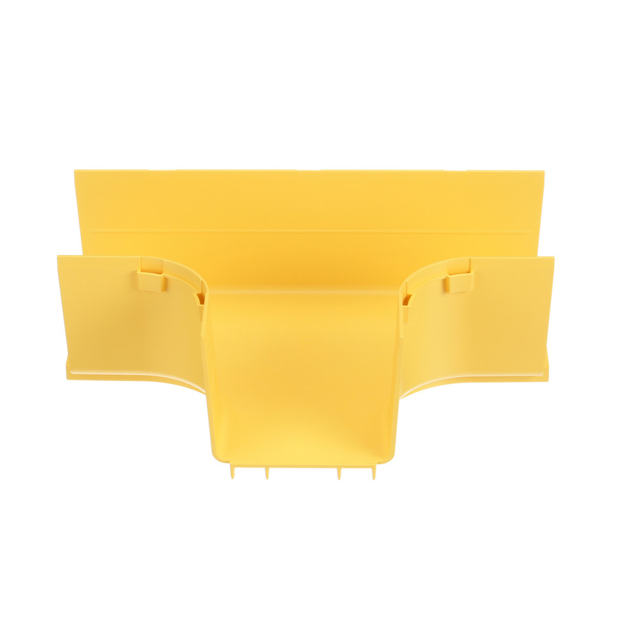 Panduit FRT4X4LYL FiberRunner Horizontal Tee, 90Deg, 4x4, PC/ABS ...