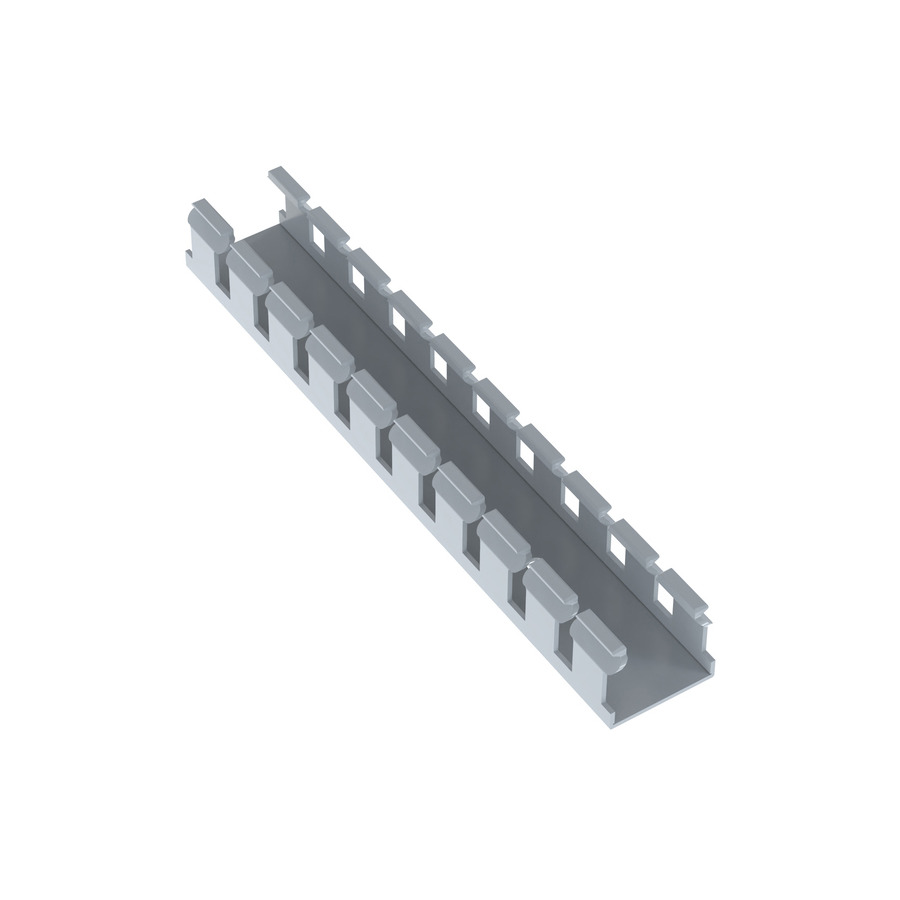 Panduit G1X1LG6 Wide Slot Wiring Duct, No Cover, PVC, 1.25"x1.12"x6 ...