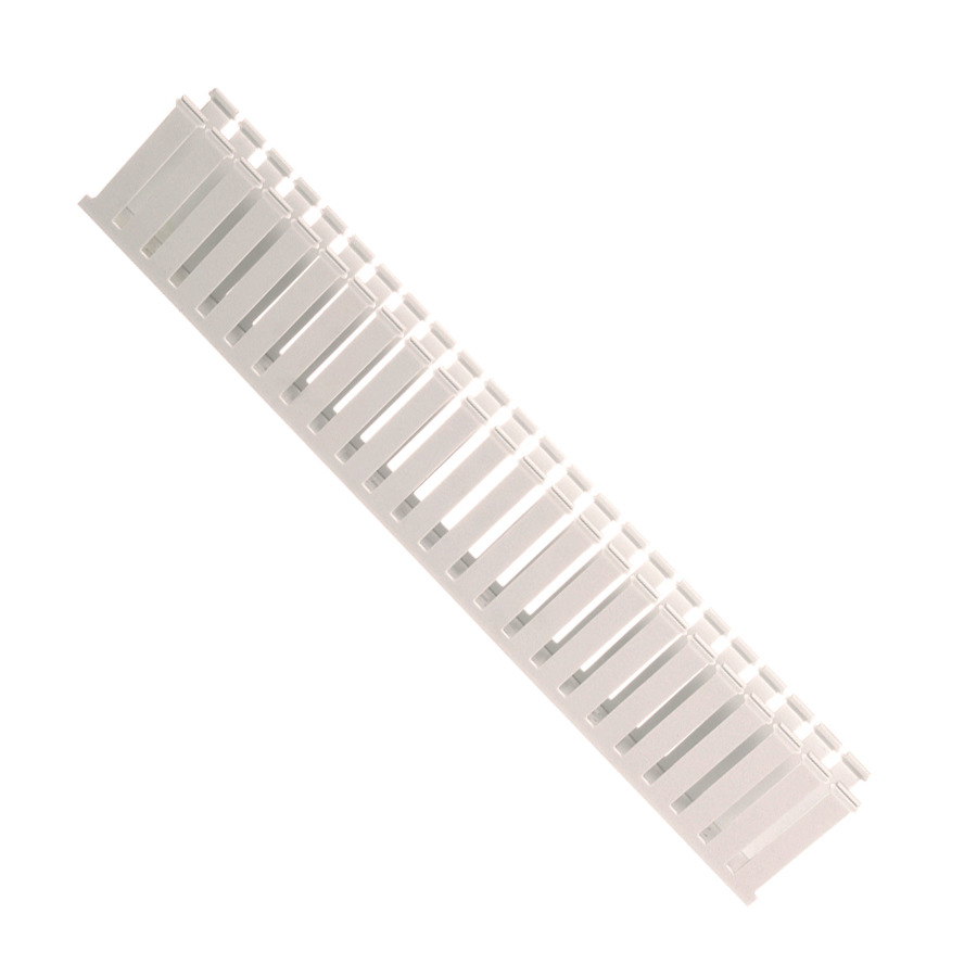 Panduit G2X4WH6 Wide Slot Wiring Duct, No Cover, PVC, 2.25"x4.1"x6 ...