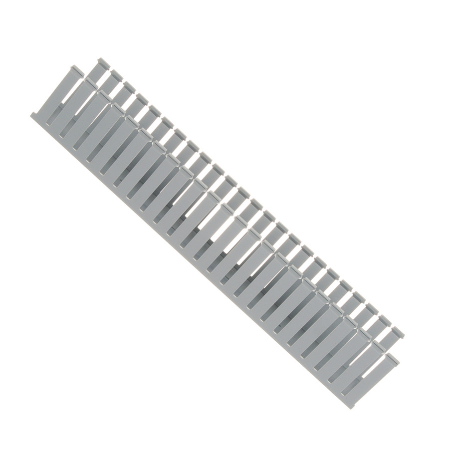 Panduit G4X4LG6 Wide Slot Wiring Duct, No Cover, PVC, 4.25"x4.1"x6', Lt ...