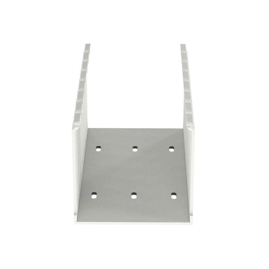 Panduit G4X4WH6 Wide Slot Wiring Duct, No Cover, PVC, 4.25"x4.1"x6 ...