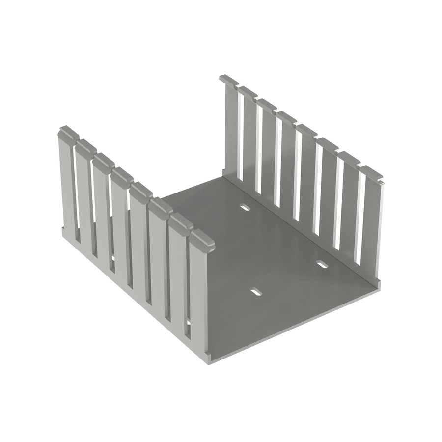 Panduit G6X4LG6 Wide Slot Wiring Duct, No Cover, PVC, 6.23"x4.15"x6 ...