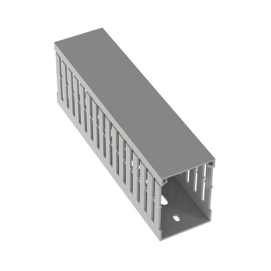 Panduit MC50X75IG2 Narrow Slot Wiring Duct w/Cover, PVC, 1.95"x2.85 ...