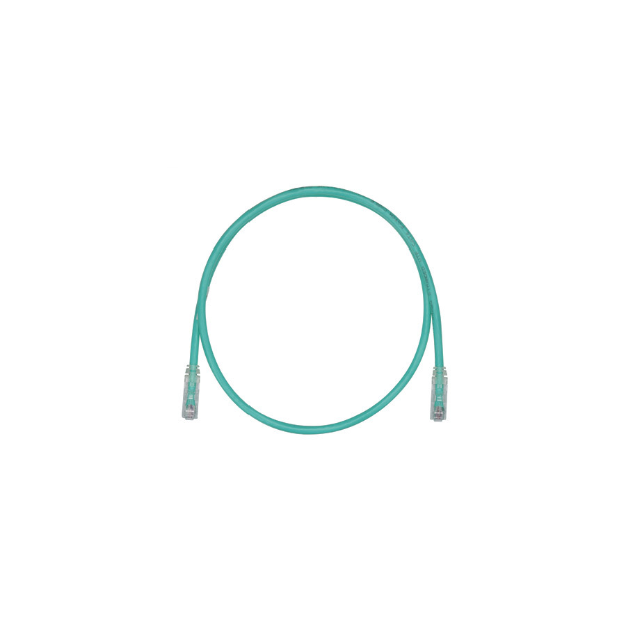 Panduit UTPSP7GRY Patch Cord, Cat 6, Copper, UTP, 7'L, CM, Clear/Green ...