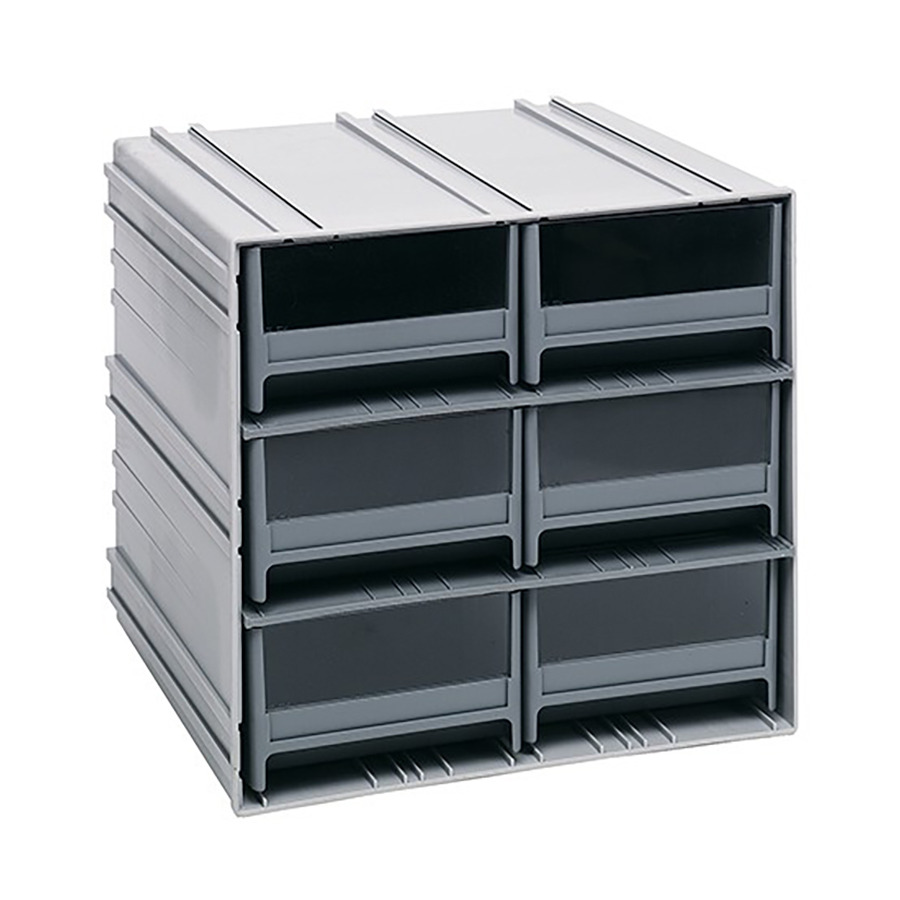 Quantum Storage Systems QIC-64 Modular Interlocking Storage Cabinet, 6 ...