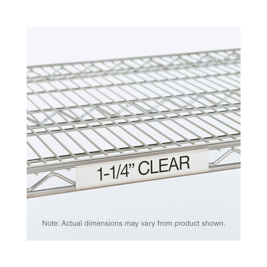 Metro 9990CL Super Erecta Label Holder, Clear, 3"x1.25" | JensenTools
