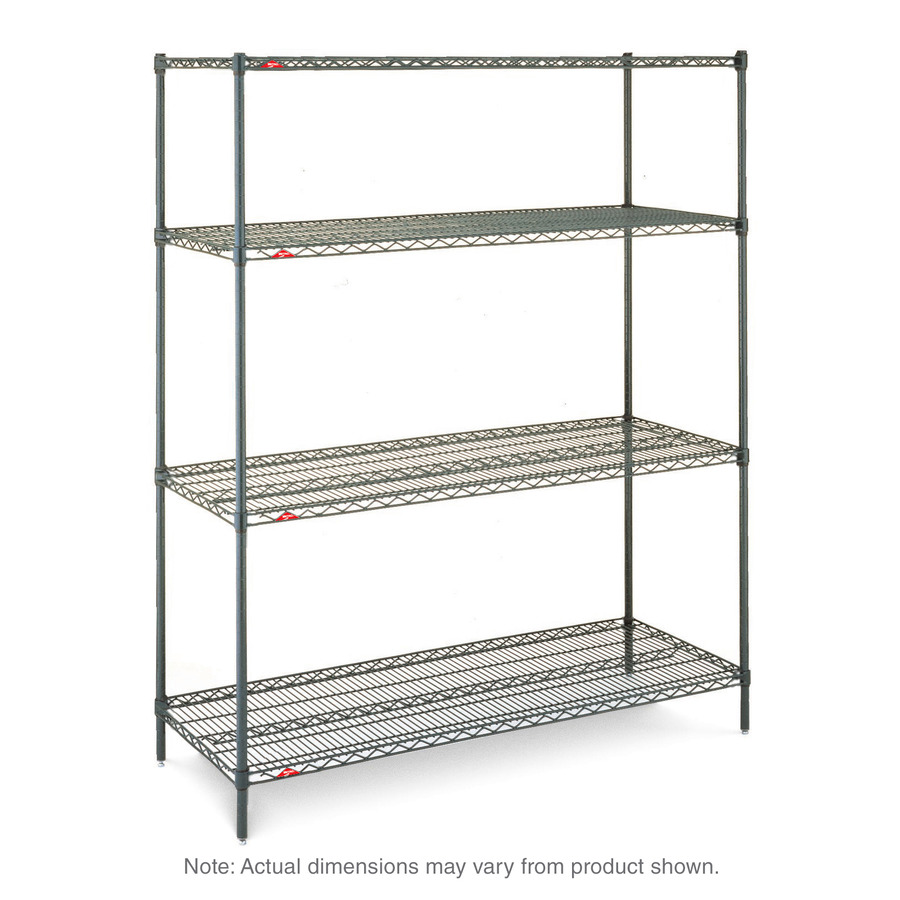 Metro N416K3 Super Erecta 4-Shelf Industrial Wire Shelving Starter Unit ...