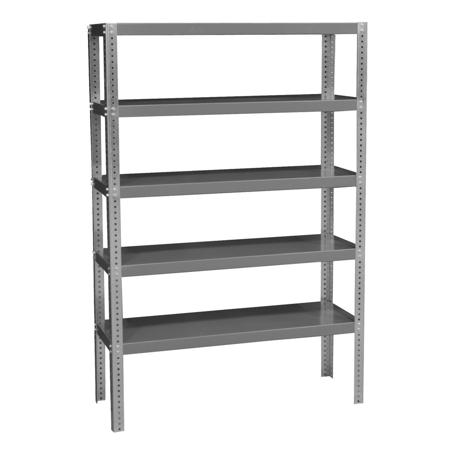 Durham Mfg HDS-244896-95 Heavy Duty Shelving, 5 Shelf, Gray, 48"x24"x96 ...