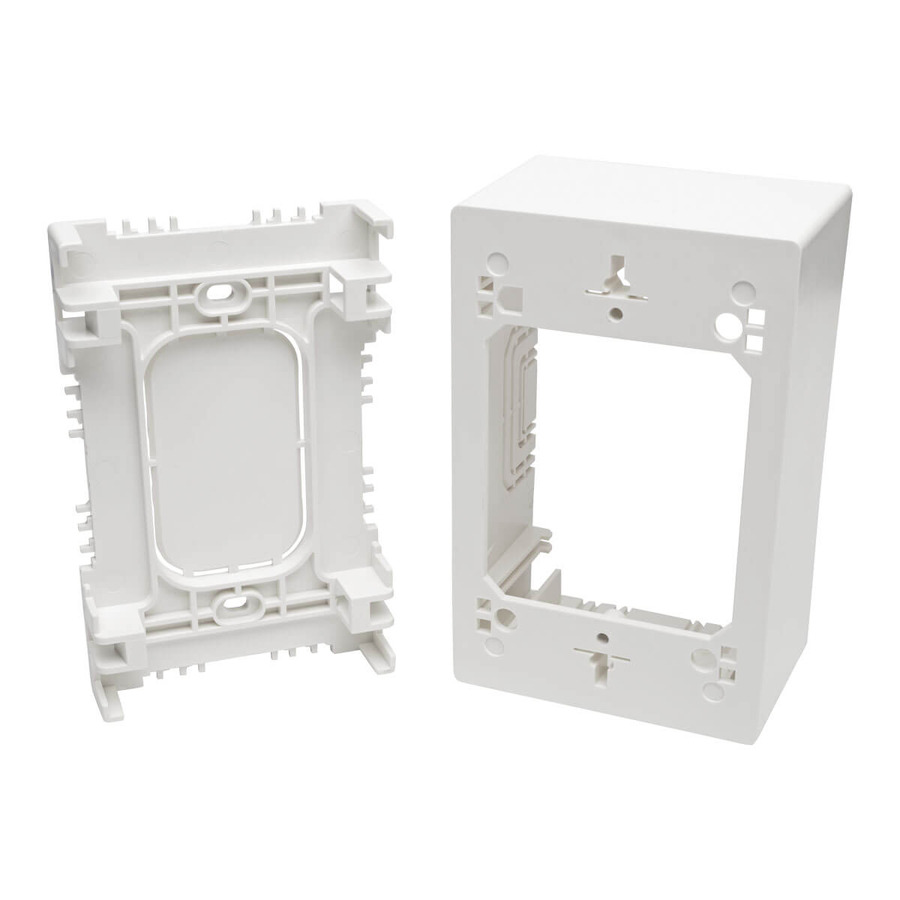 Tripp Lite N080-SMB1-WH Single-Gang Surface-Mount Back Box, White, TAA ...