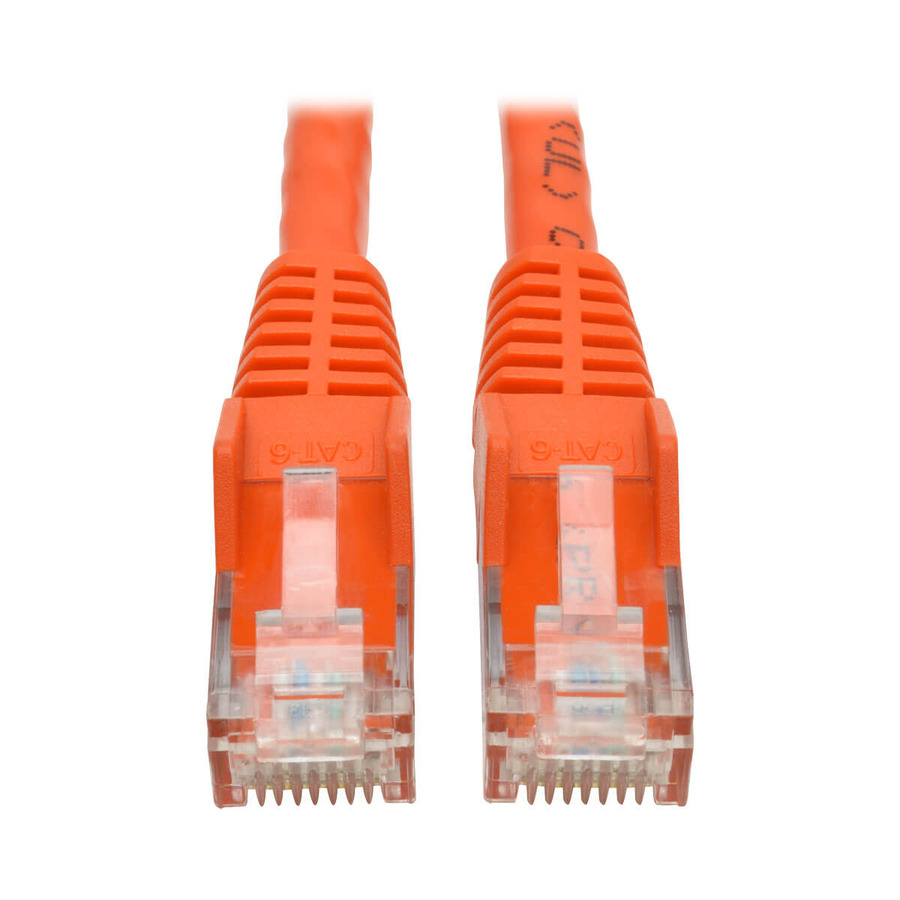 Tripp Lite N201-001-OR Cat6 Gigabit Snagless Molded (UTP) Ethernet ...