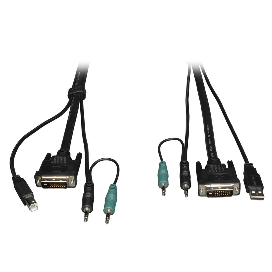 Tripp Lite P759-006 DVI / USB / Audio KVM Cable Kit, 6 ft. (1.83 m ...
