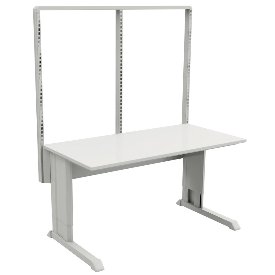 Treston 14-C10041645 Concept Manual Frame, Non-ESD Lam. Surf, 53.5"H Dbl Bay Upright, GY, 30"x72 ...