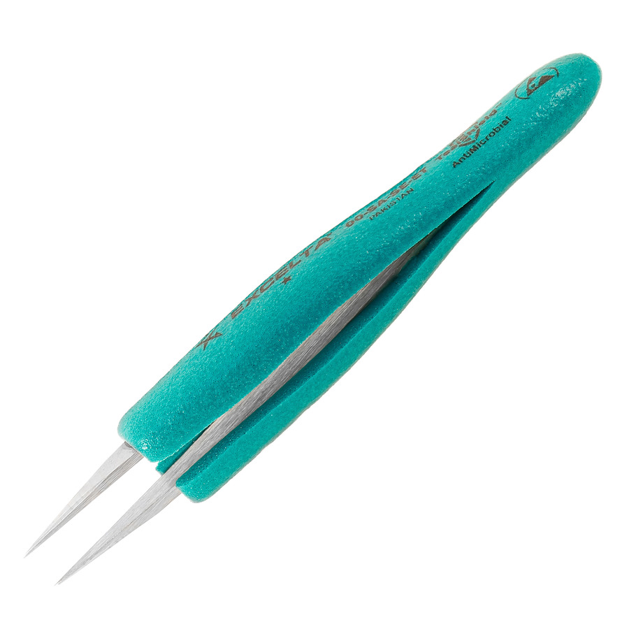 Excelta 00-SA-SE-ET Tweezers, Ergo, Econ., Straight, Medium, Style 00 ...