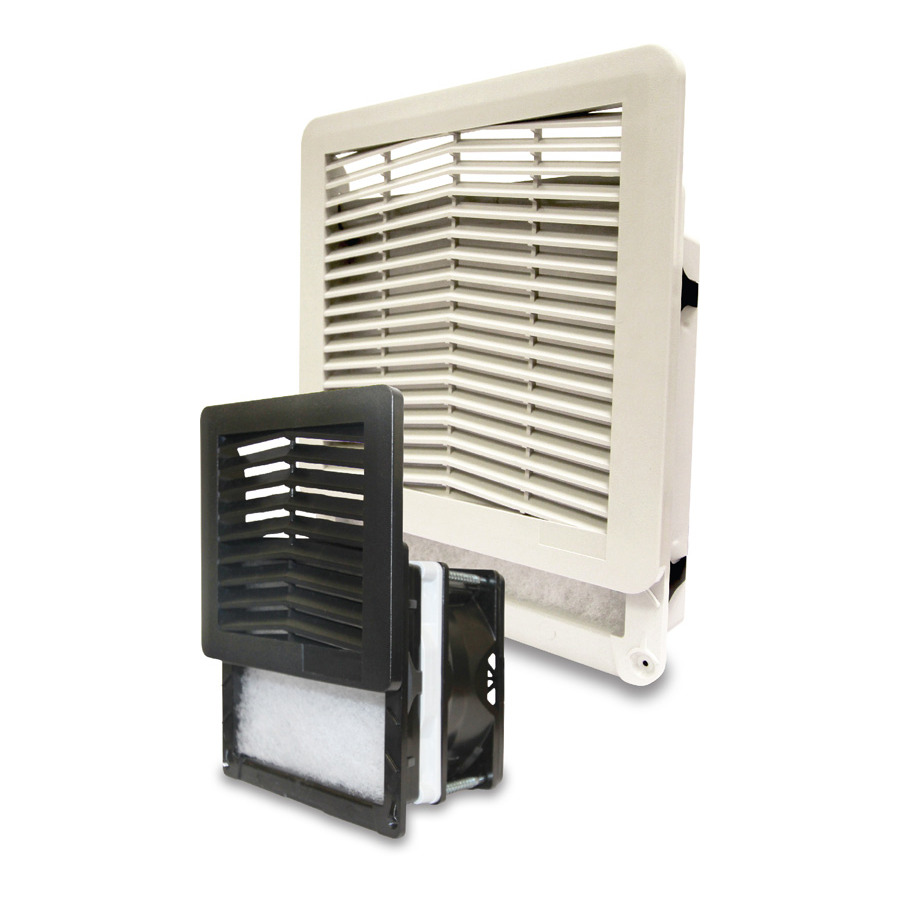 Altech AEG-2000B Panel Filters, Exhaust Grills, Black, Cutout 4.92" X 4 ...