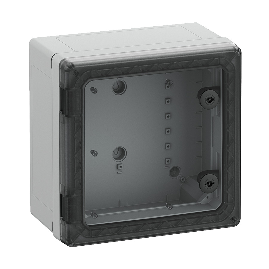 Altech 711-433 Enclosure Cabinet, Polycarbonate, Gray, Smooth Walls, 11 ...