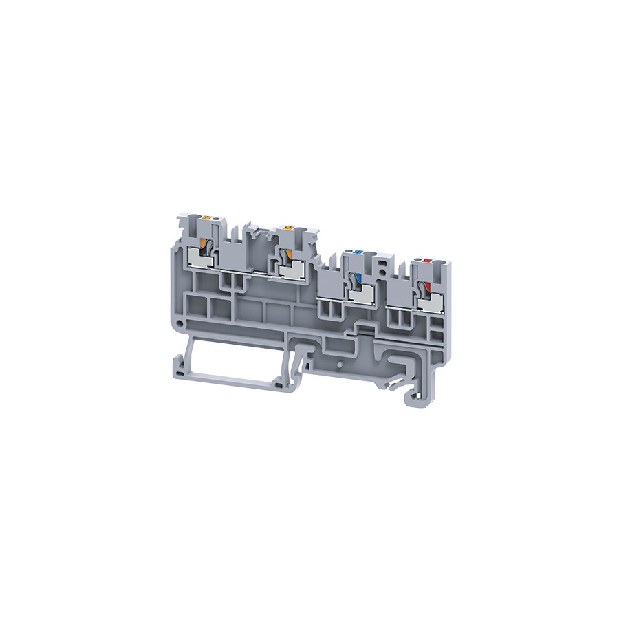 Altech CPST1.5/3L-110-240V DIN Terminal Block, Push-In, SA, 3 Cn, LED, 15A, 110-240V, 24-14AWG 3 ...