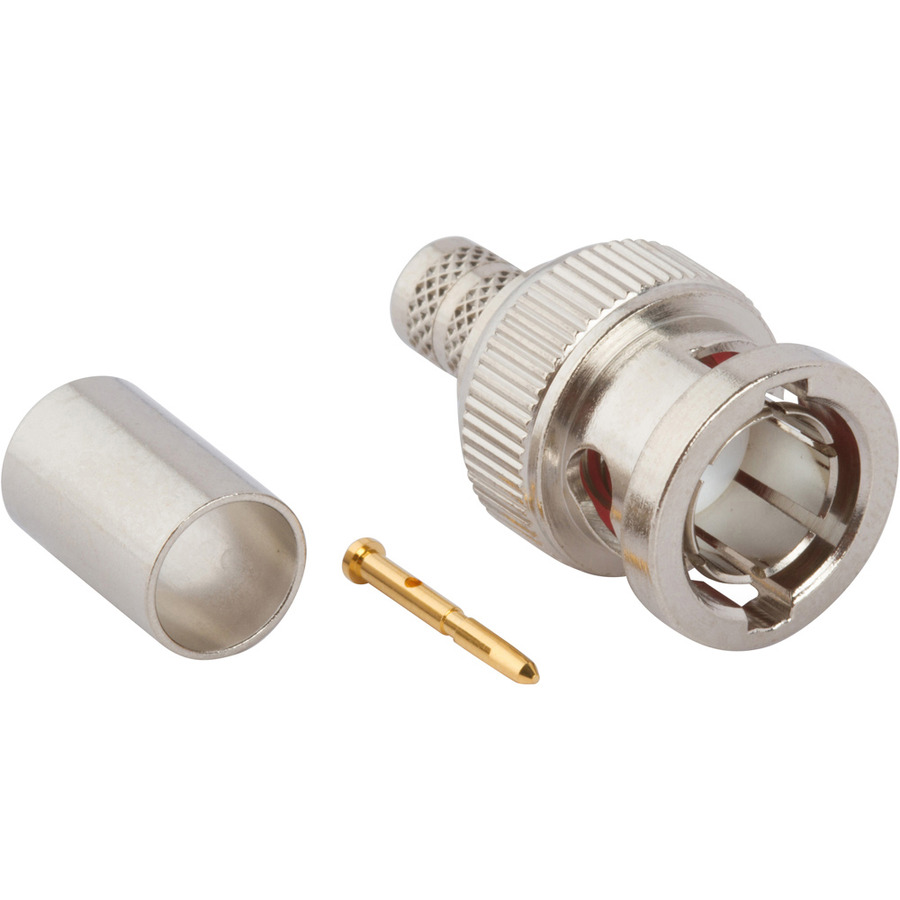 Amphenol RF 112957-11 RF BNC Connector, Straight, Crimp, Plug, 75 Ohm ...