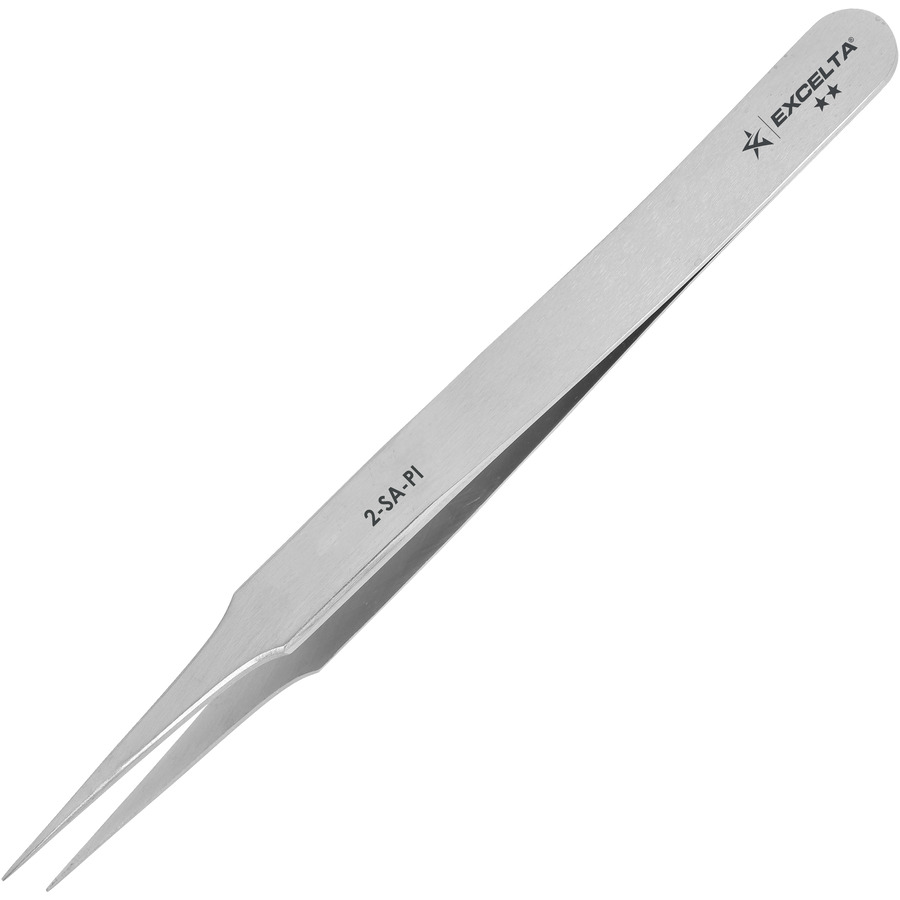 Excelta 2-SA-PI Tweezers, Style 2s, Medium, Tapered, Stainless Steel, 4 ...