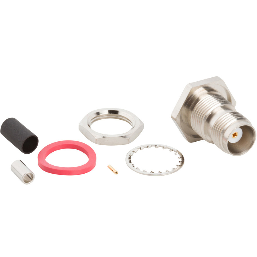 Amphenol RF 122370-11 RF TNC Connector, Straight, Crimp, Jack, Bulkhead ...