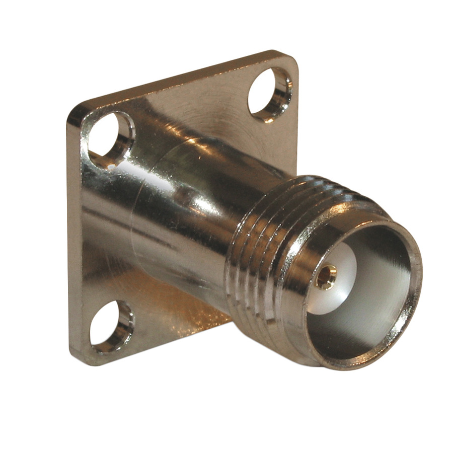 Amphenol RF 122396 RF TNC Connector, Straight, Jack, Round Post, 4-Hole ...