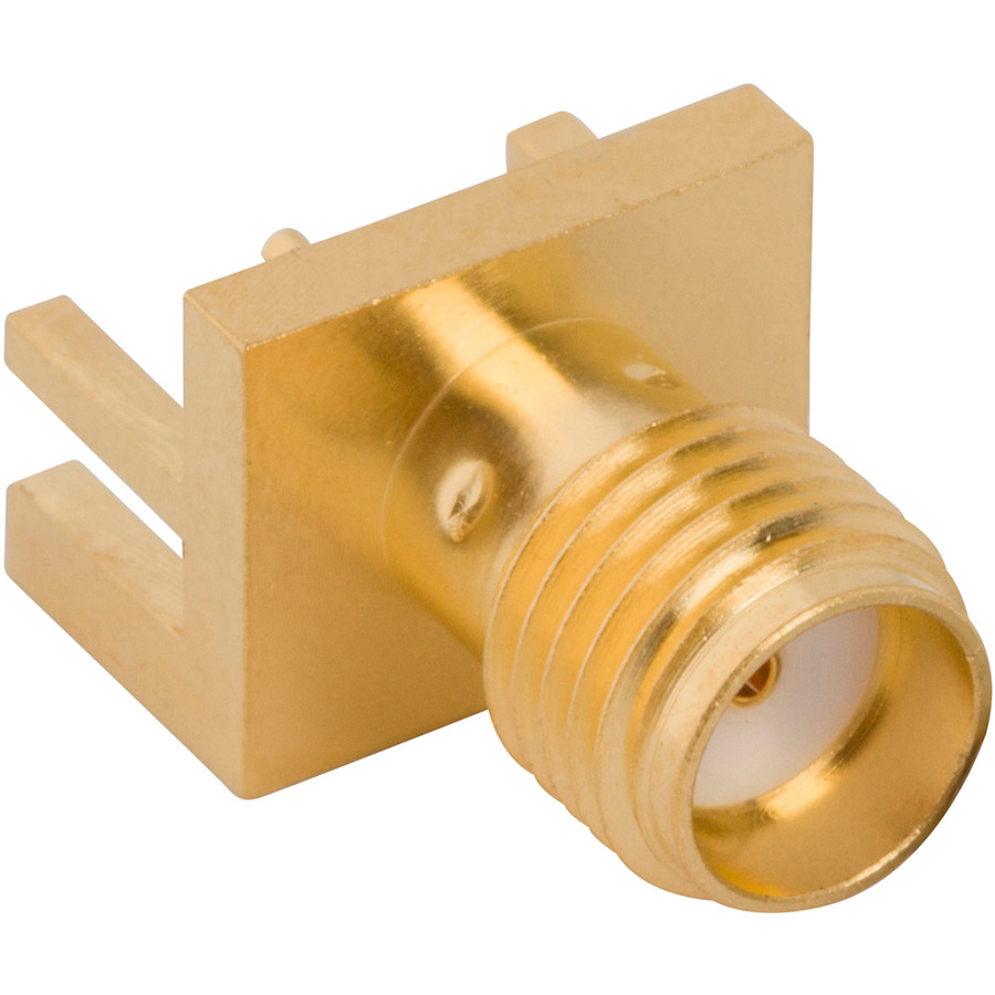 Amphenol RF 132255-12 RF SMA Connector, Jack, PCB End Launch, Flush ...