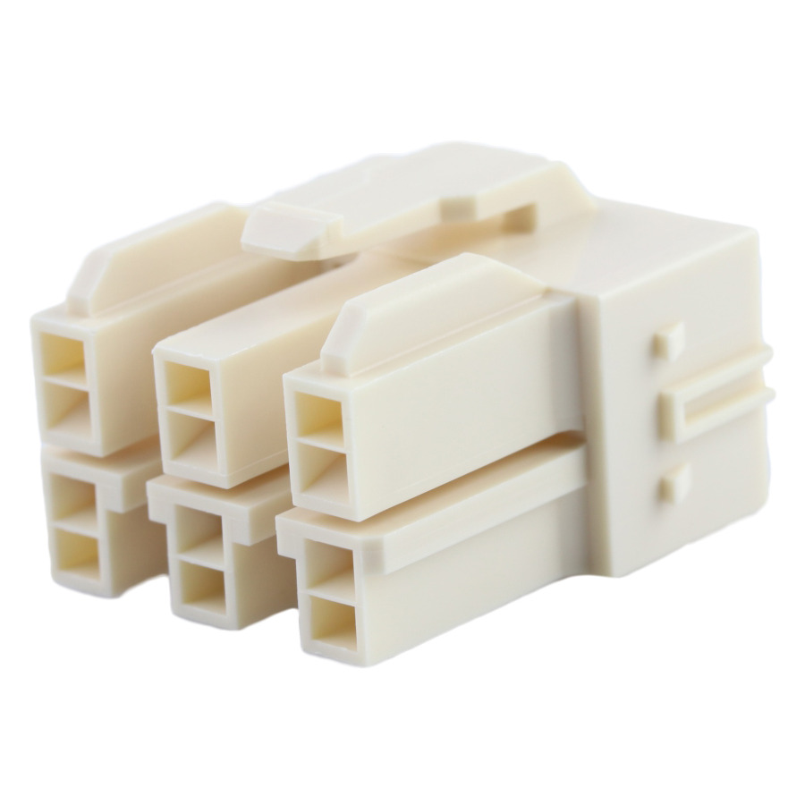 Molex 151207-2611 Headers & Wire Housings, Cp-6.5 Receptacle, Hsg Pa66 Gw Nat 6 Circuit ...