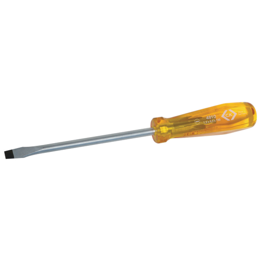 CK Tools T4810-03 Slotted Flared Tip Screwdriver - 3/16" tip dia. x 3 ...