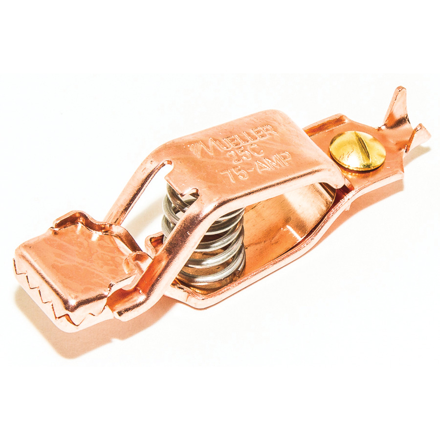 Mueller BU-25C Automotive Clip, Solid Copper, 75 Amps, 3" Length ...