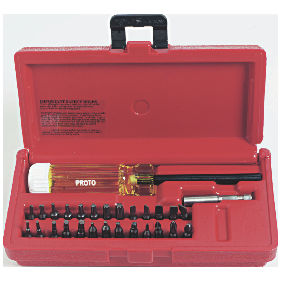 Proto J61929 29PC SCREWDRIVER BIT SET PROTO | JensenTools