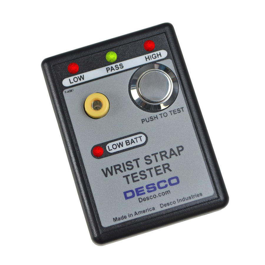 Desco 19240 Wrist Strap Tester, Portable w/9V Battery | Techni-Tool