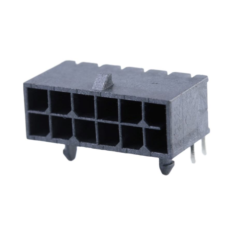 Molex 212528-1200 Headers & Wire Housings, Micro-Fit Plus Right-Angle Header Dual Row, 12 ...