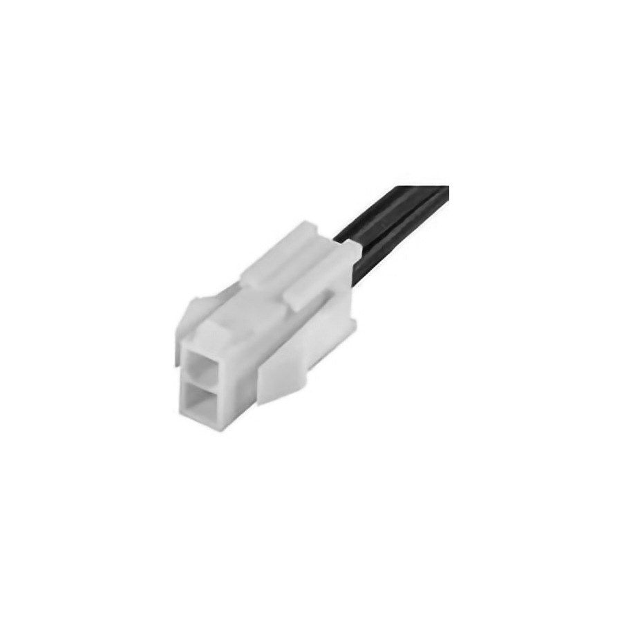 Molex 215325-2022 Rectangular Cable Assemblies Minifit Jr Dual Row, R-R 2 Circuit, 300mm, Au ...