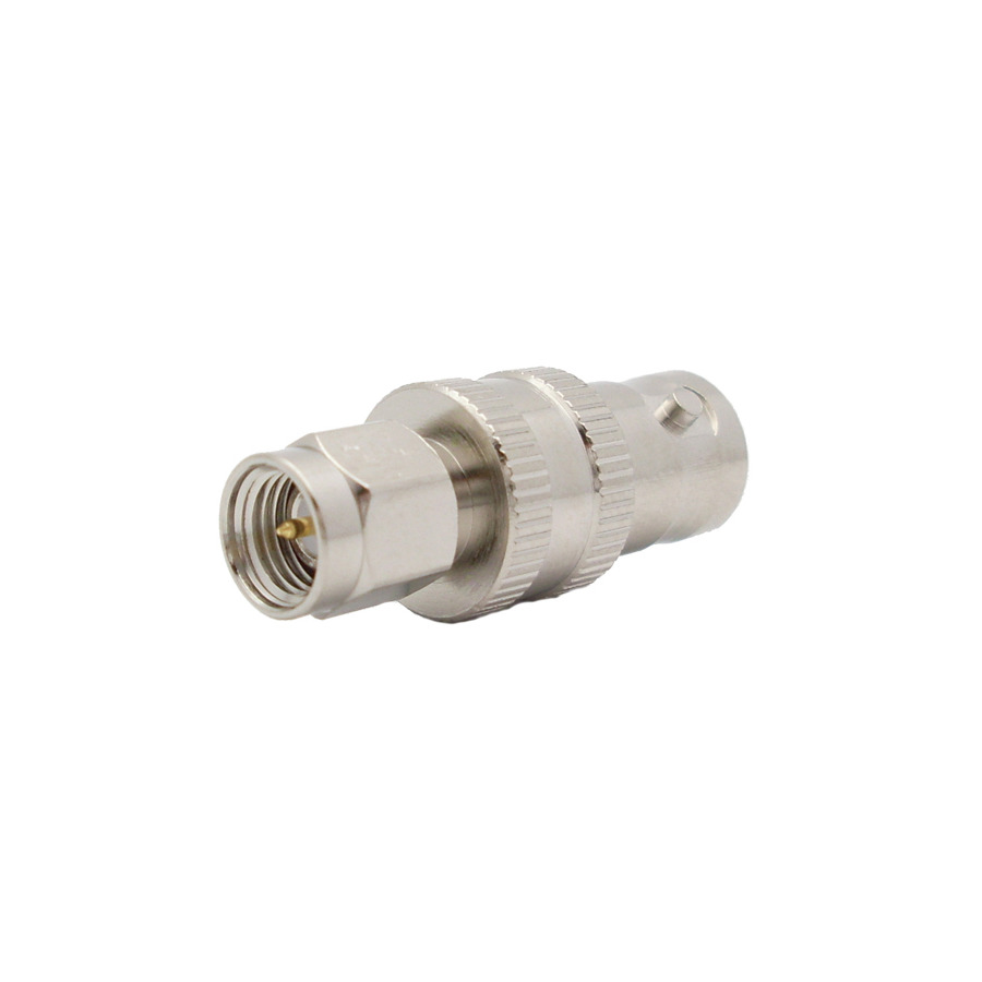 Amphenol RF 242102 Adapter, BNC to SMA Plug, Straight, 50 Ohms ...