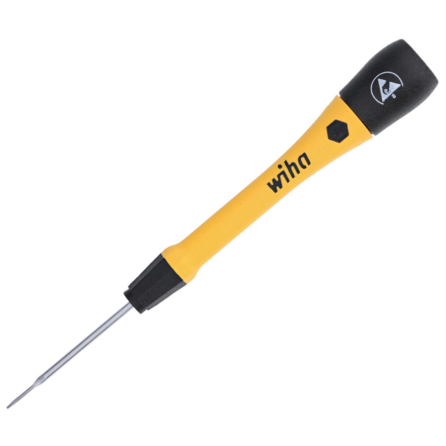 Wiha 27271 Screwdriver, Slotted, PicoFinish Precision, ESD Safe, 1.0mm ...