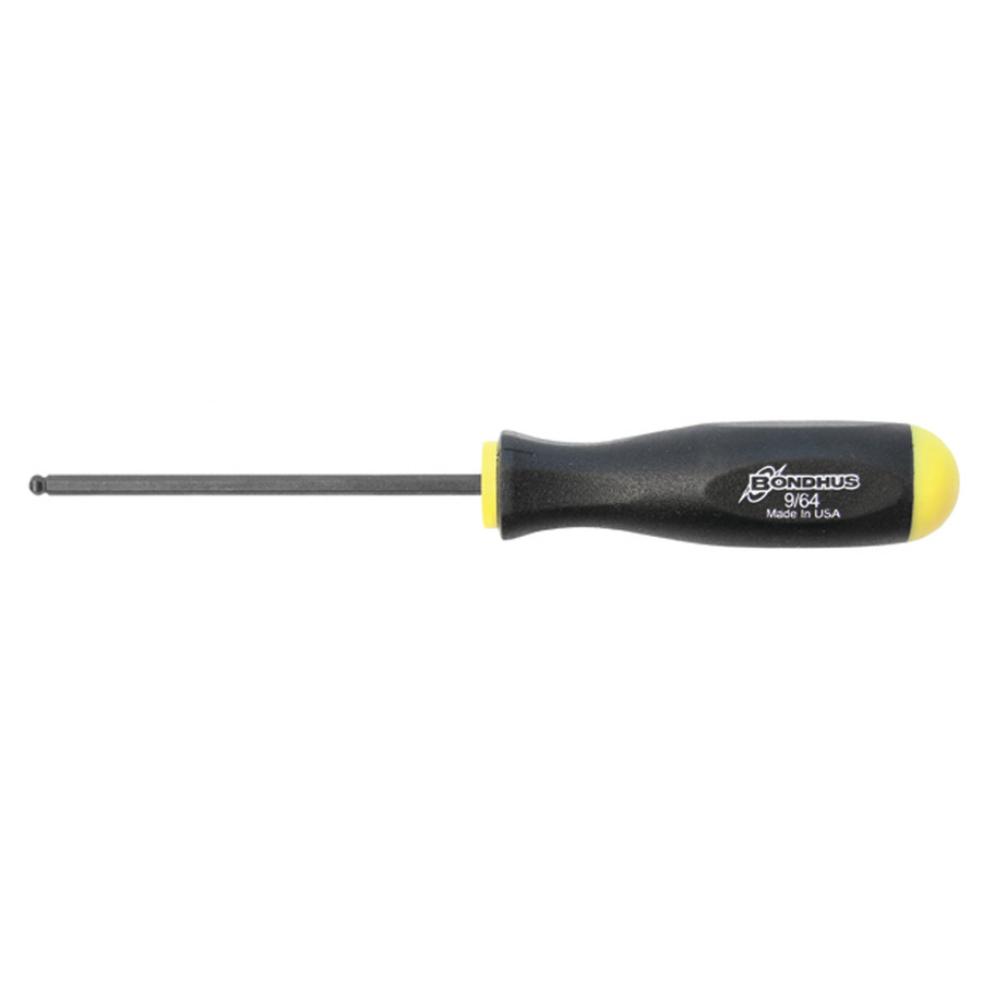 Bondhus 10608 9/64" Balldriver Screwdriver, 3.3" Long | JensenTools