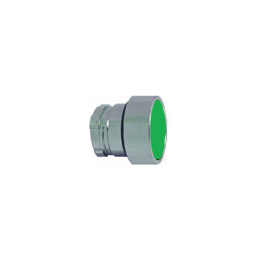 Altech 2AF3 Flush Push Button, Momentary, Metal, 22mm, Green | JensenTools