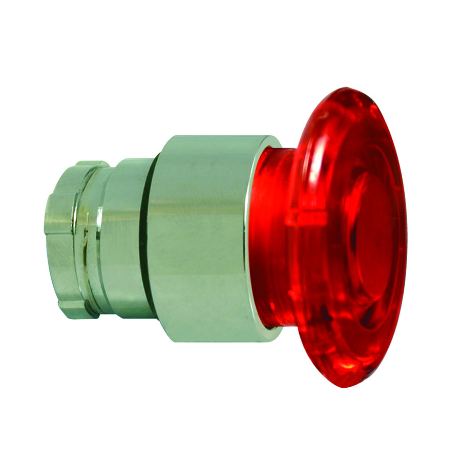 Altech 2ALMPP4LB-110 Mushroom Push-Pull Button, Metal, LED, Red, 40mm ...