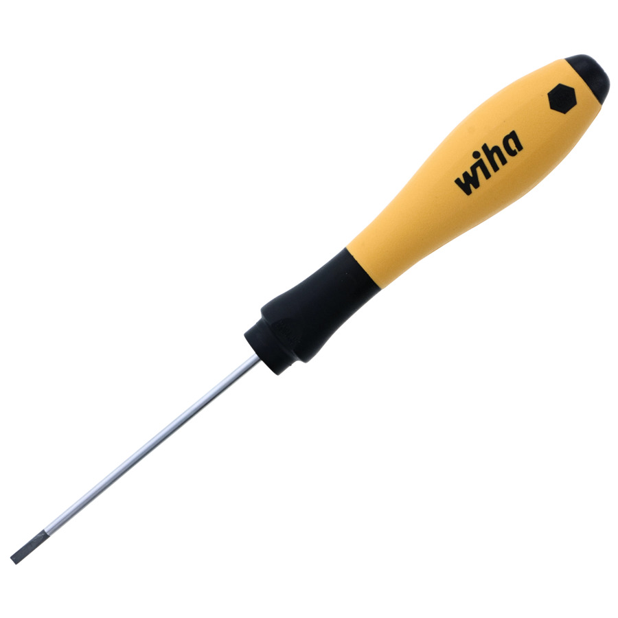 Wiha 30240 Screwdriver, Slotted, ESD Safe, 2.5mm Drive, 75mm Blade ...