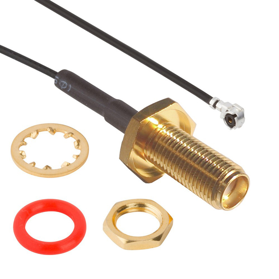 Amphenol RF 336319-12-0150 RF Micro-Cable, AMC Rt Angle Plug to SMA ...