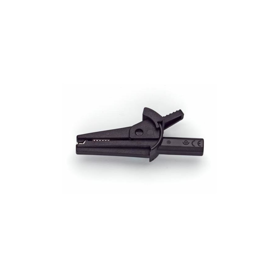 Pomona 72924-0 Mini-Alligator Clip With 2mm Jack, (Black) | JensenTools